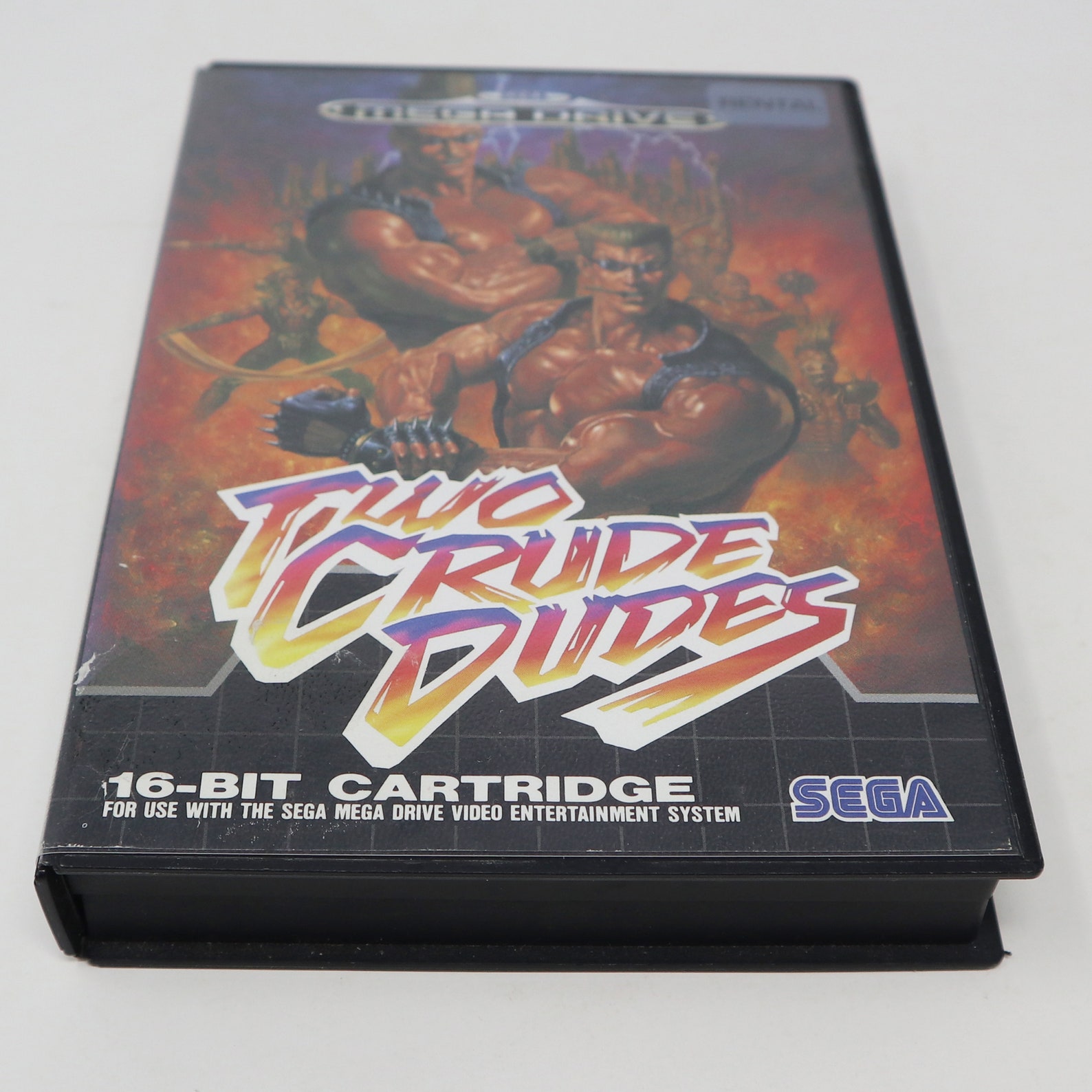 Vintage 1992 90s Sega Mega Drive Megadrive Two Crude Dudes 16-bit ...