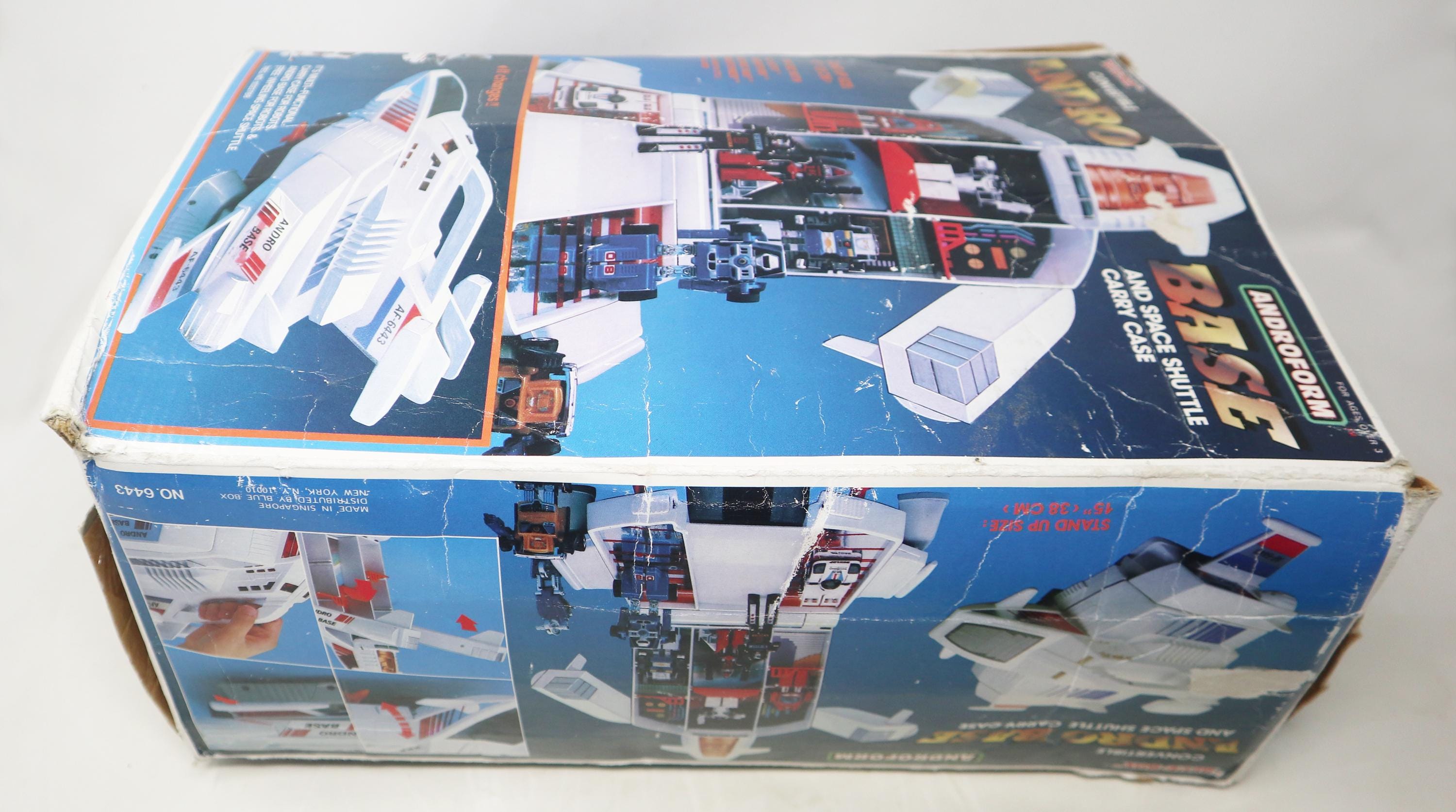 Vintage Blue-box Gobots (go Bots) Andro Base and Space Shuttle Carry ...