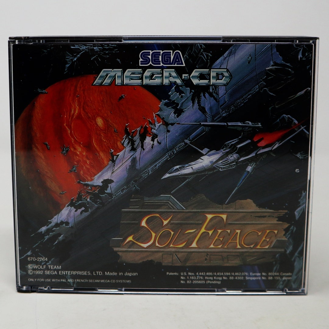 Vintage 1992 90s Sega Mega-cd System Sol-feace Cobra Command Compact ...