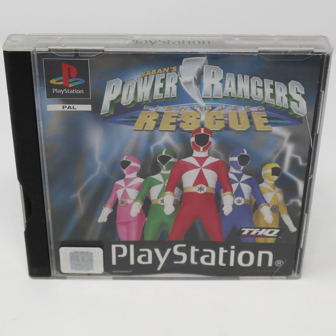 Vintage 2000 Playstation 1 PS1 Saban's Power Rangers Lightspeed Rescue ...