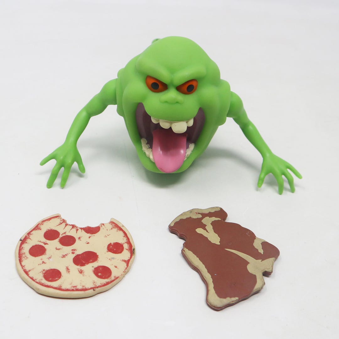 Vintage 1984 80s the Real Ghostbusters Slimer Ghost Action Figure ...