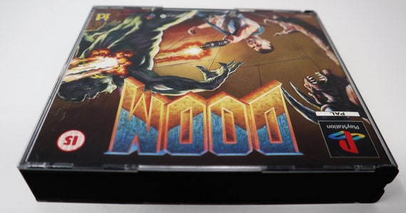 Vintage 1993 90s Playstation PS1 Doom Video Game Pal Version Sweden ...