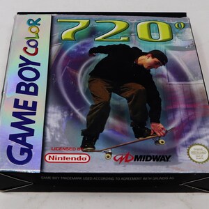Vintage 1999 90s Nintendo Game Boy Color Colour 720 Degrees Cartridge ...
