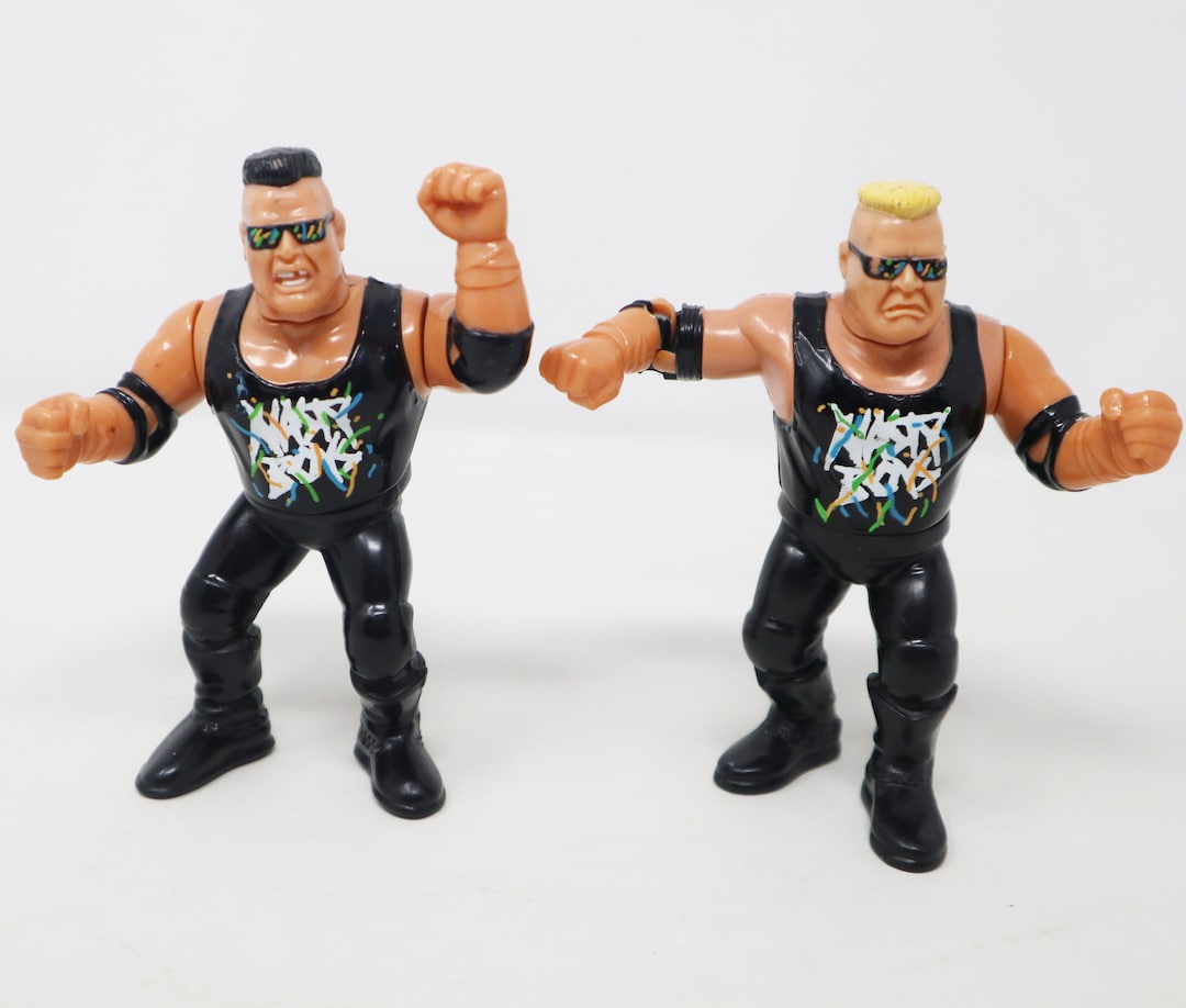 Vintage 1991 90s Hasbro WWF Wrestling Series 3 Tag Teams Nasty Boys ...