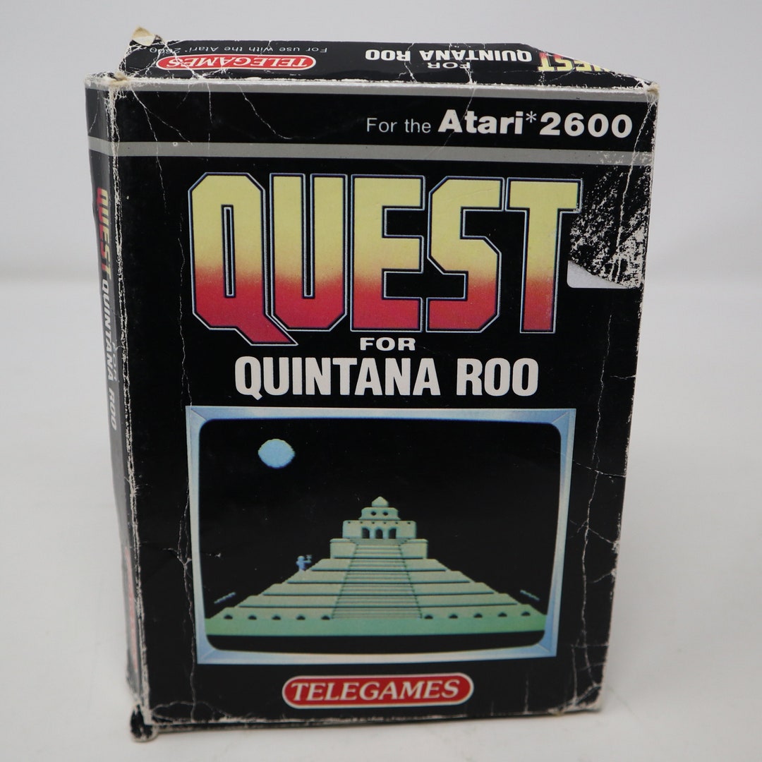 Vintage 1980s Atari 2600 Quest for Quintana Roo Video Game Cartridge ...