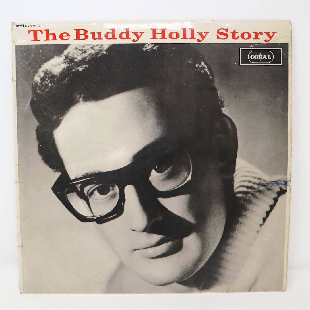 Vintage 1959 50s Coral Records Buddy Holly and the Crickets - the Buddy Holly Story 12" LP Album ...