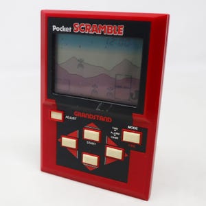 Vintage 1983 80s Grandstand Pocket Scramble Electronic Handheld LCD ...