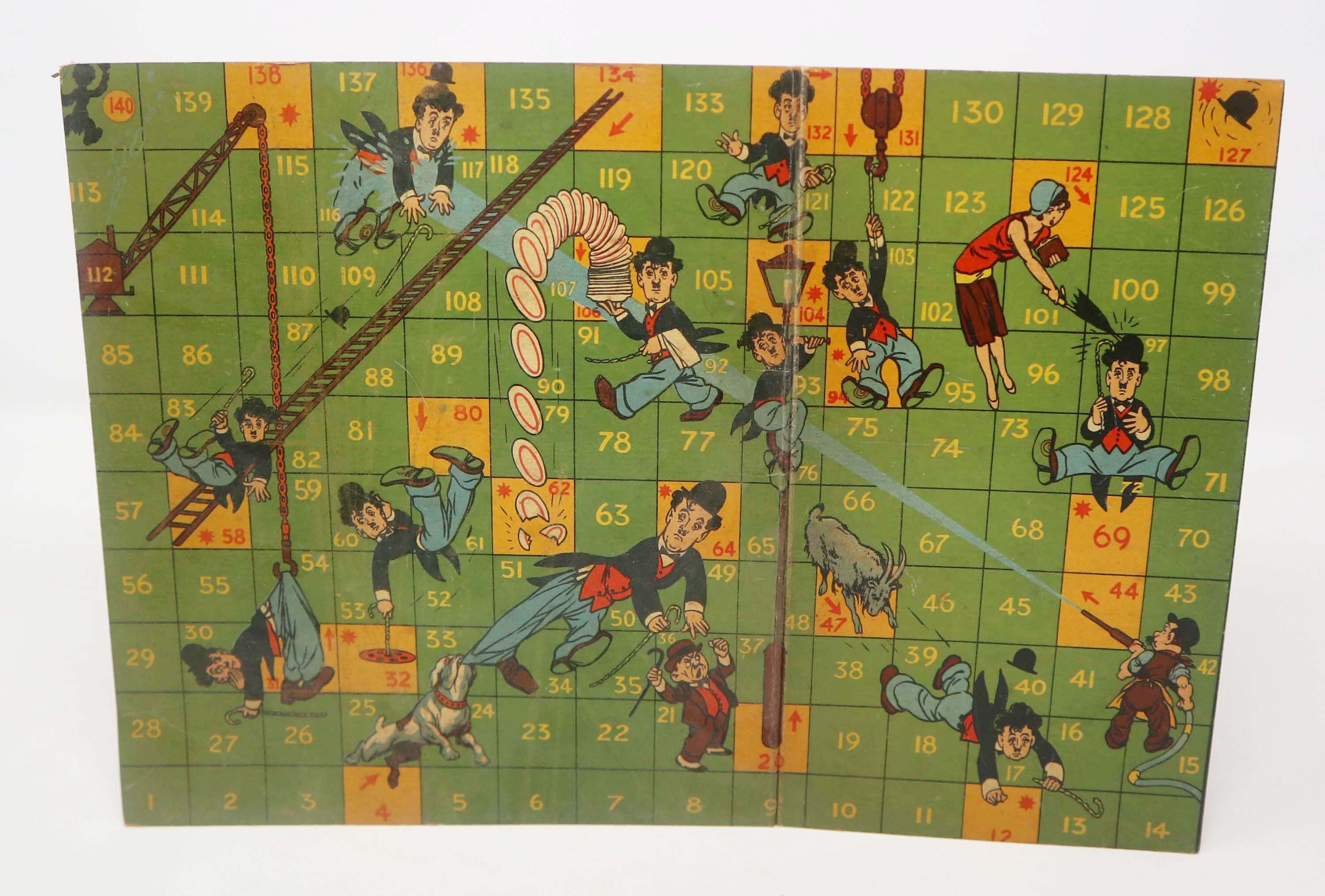 Vintage 1938 30s Spears Chasing Charlie Charlie Chaplin Board Game Made ...