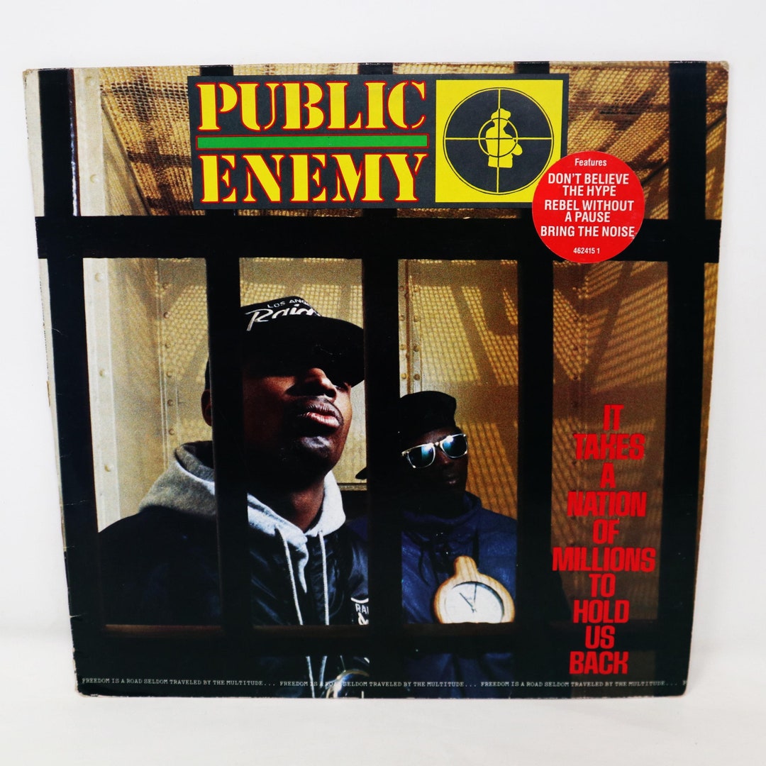 Vintage 1988 80s Def Jam Recordings Public Enemy - It Takes A Nation of ...