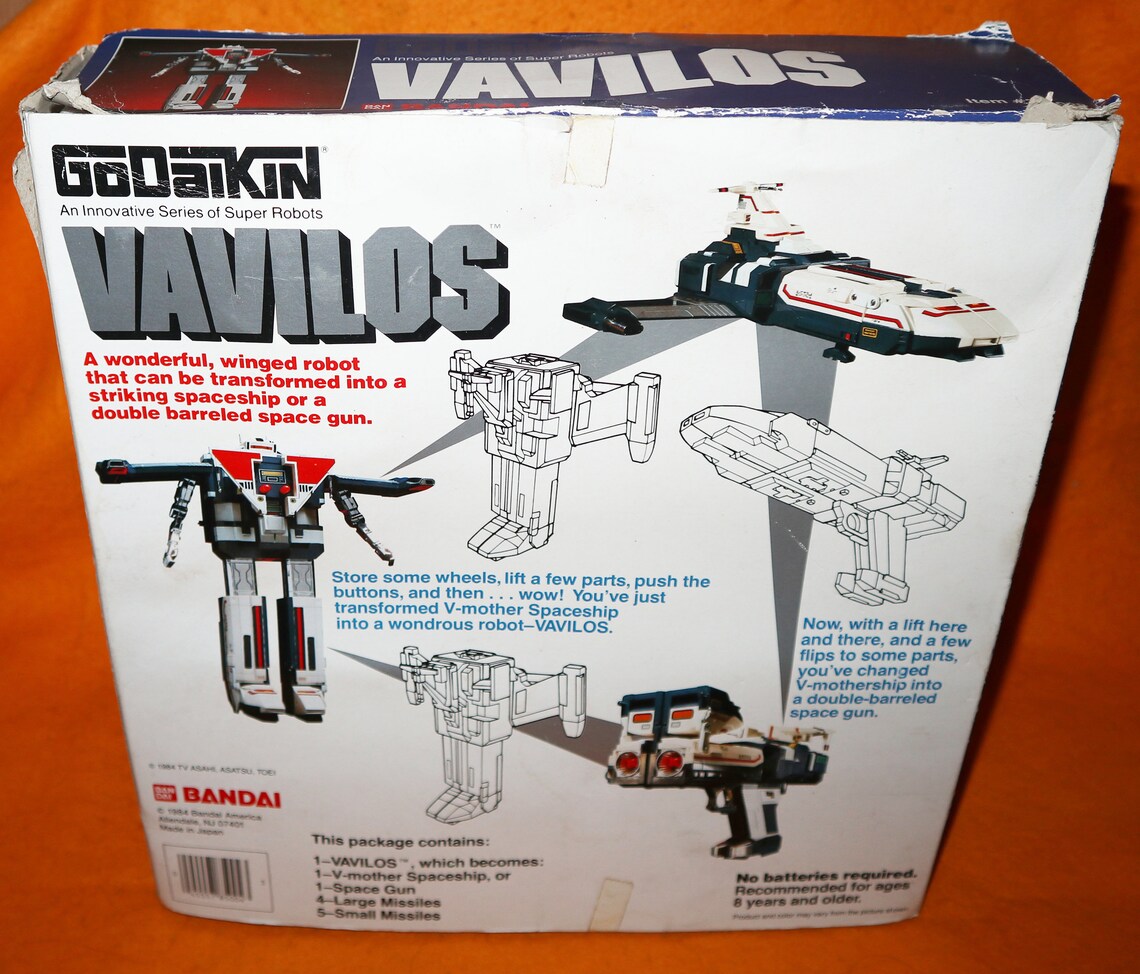 Vintage 1984 80s Bandai Godaikin Vavilos 300028 Die Cast | Etsy