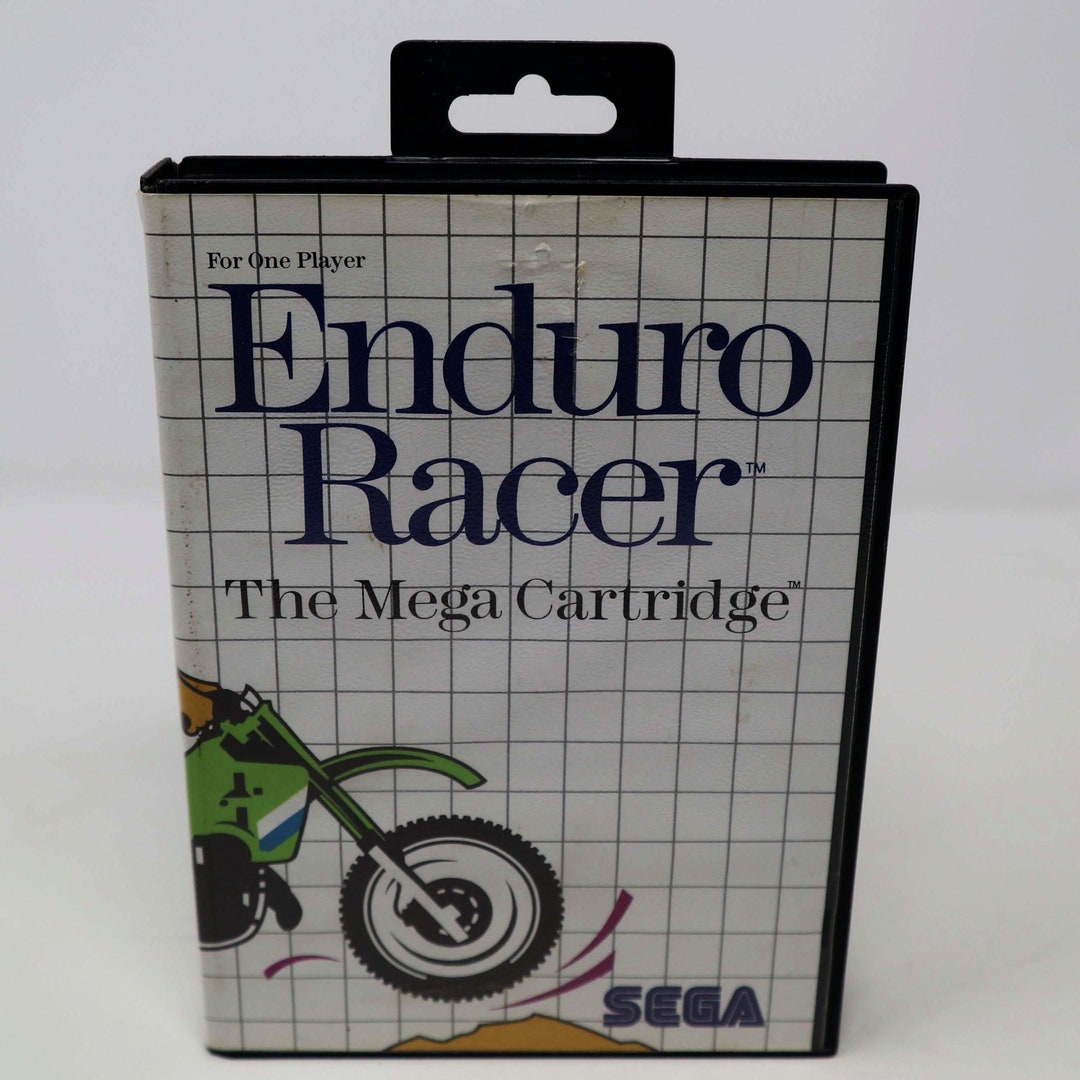 Vintage 1987 80s Sega Master System Enduro Racer the Mega Cartridge for ...