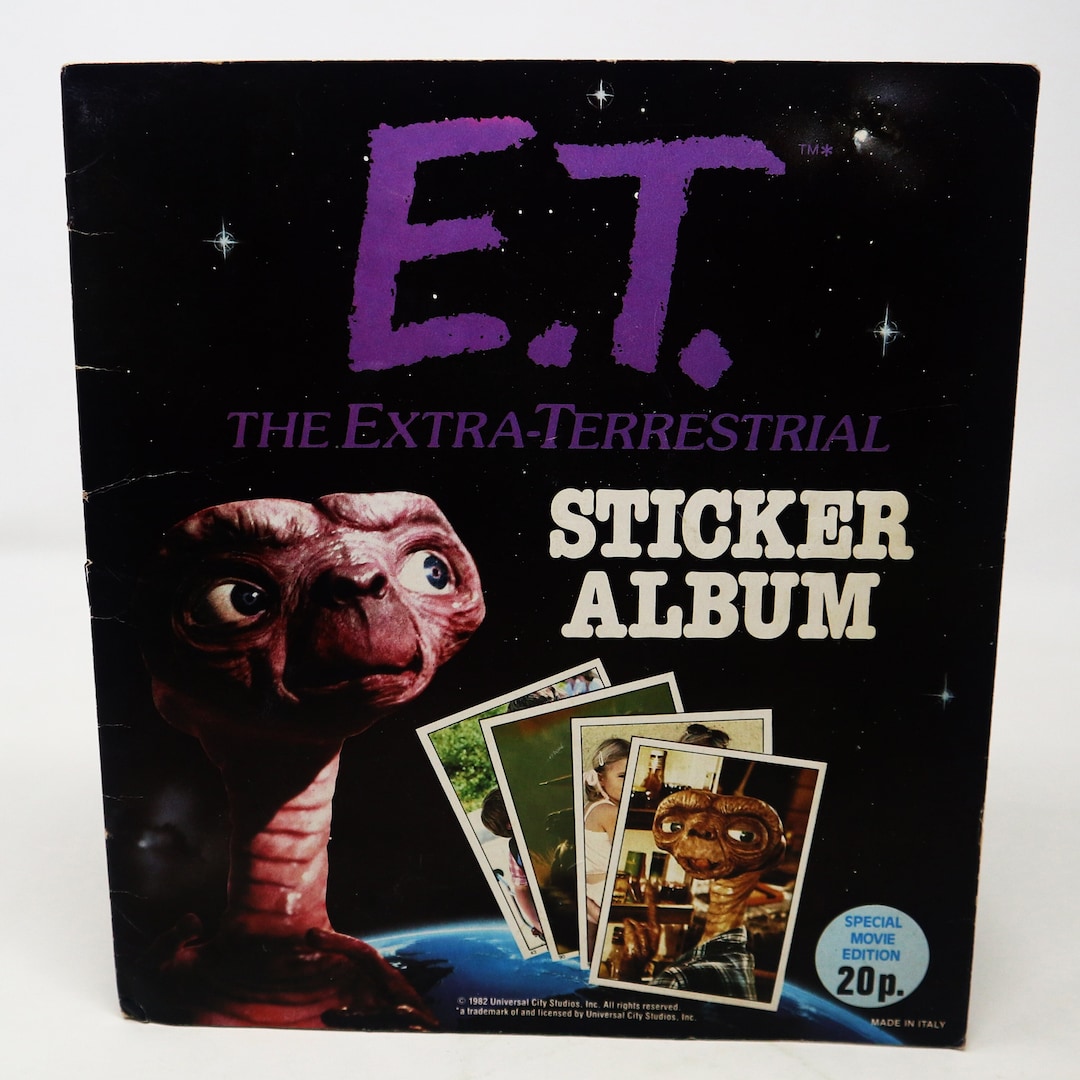 Vintage 1982 80s Panini E.T. the Extra-terrestrial Sticker Album Book ...
