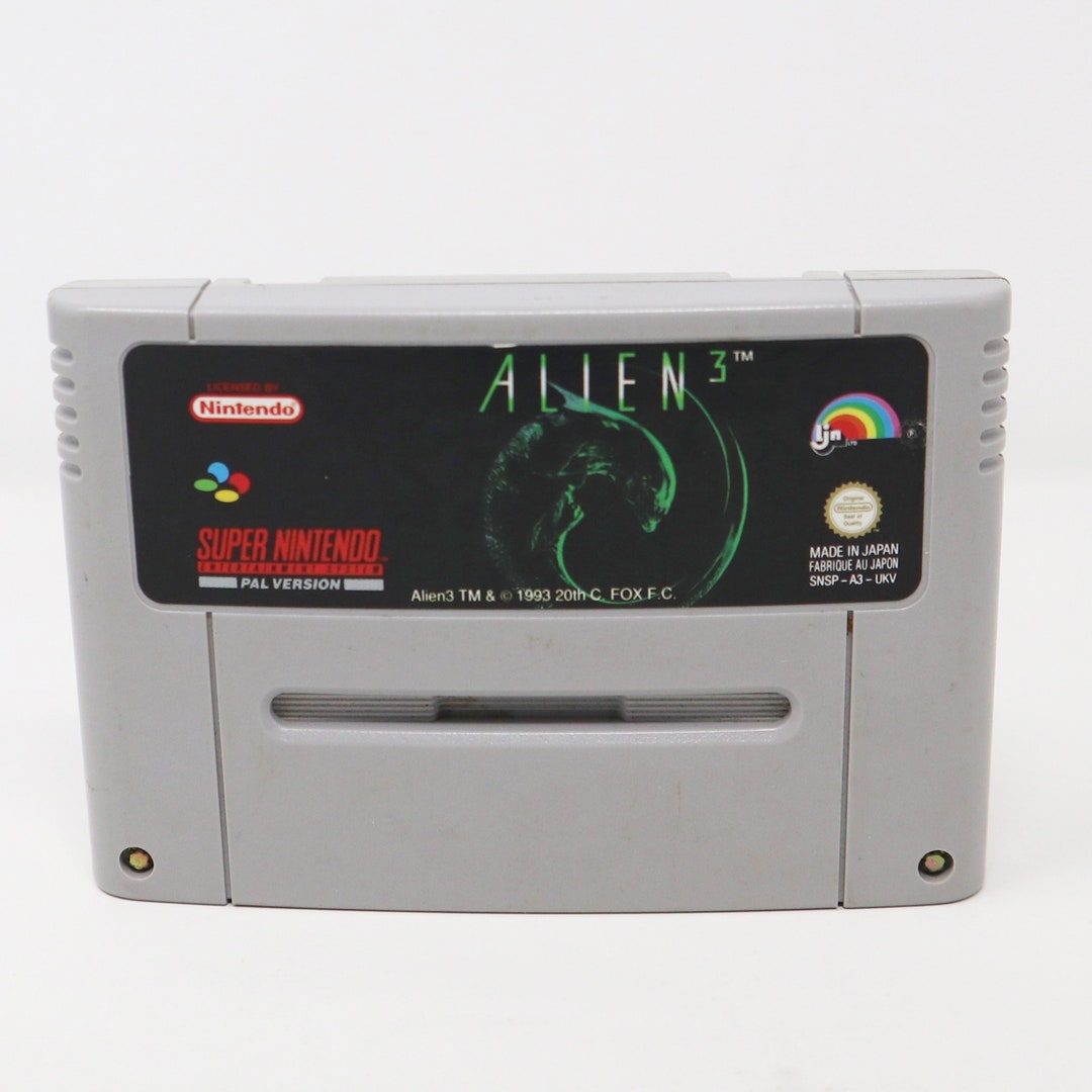 Vintage 1993 90s Super Nintendo Entertainment System SNES Alien 3 ...