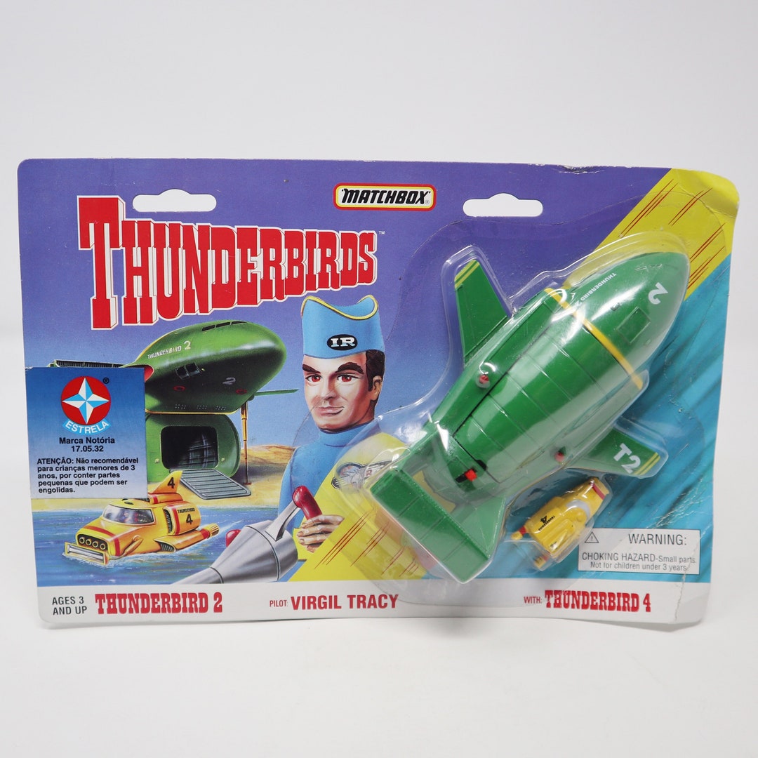 Vintage 1995 90s Matchbox Estrela Thunderbirds Thunderbird 2 & 4 TB2 ...