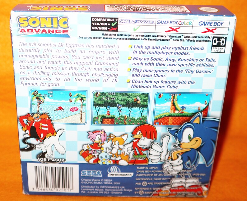 Vintage 2001 Nintendo Game Boy Advance Compact Video Game | Etsy