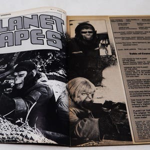 Vintage 1974 70s Curtis Magazines Planet of the Apes Comic Book No. 1 ...