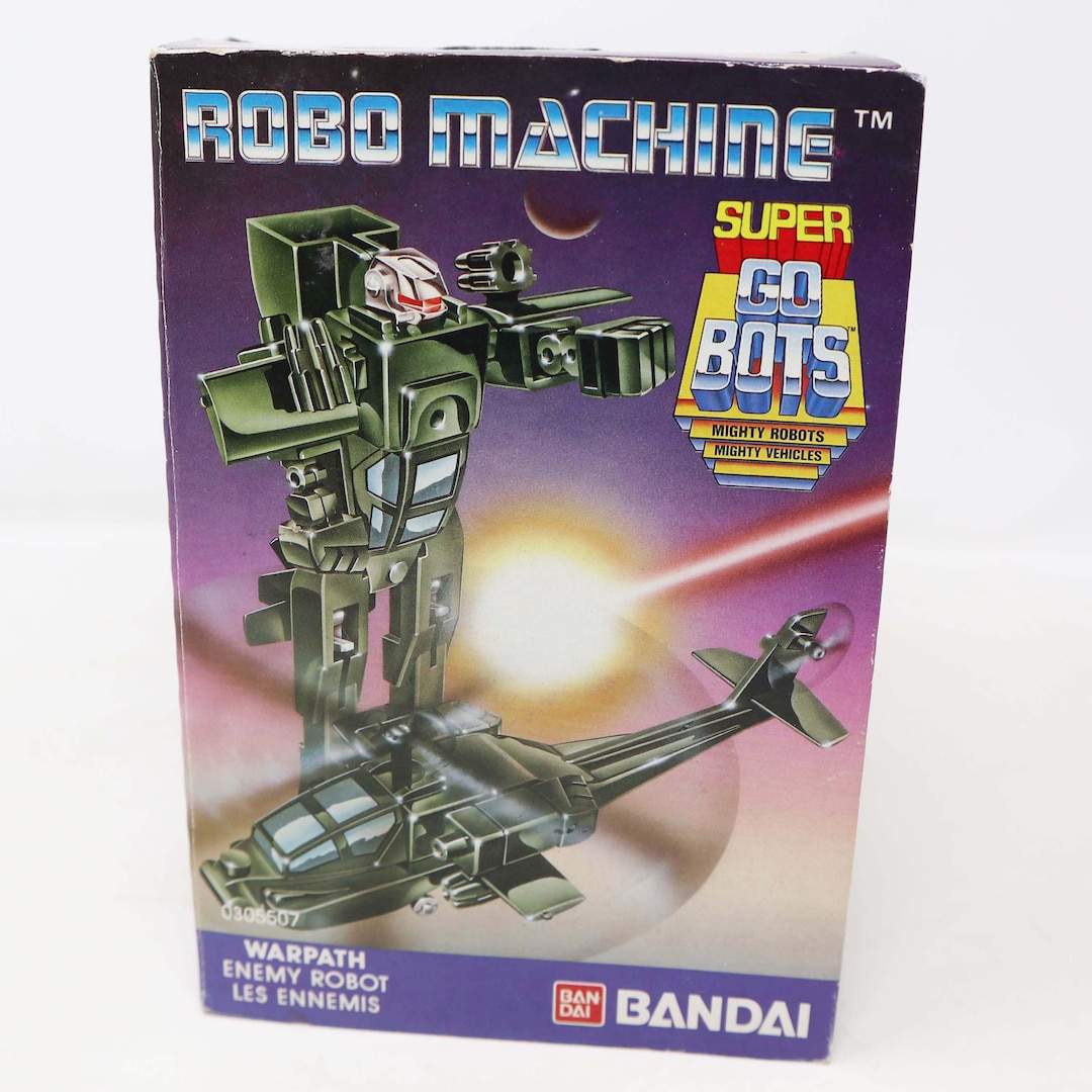 Vintage 1985 anos 80 Bandai Super Gobots Go Bots Robo Machine Warpath ...