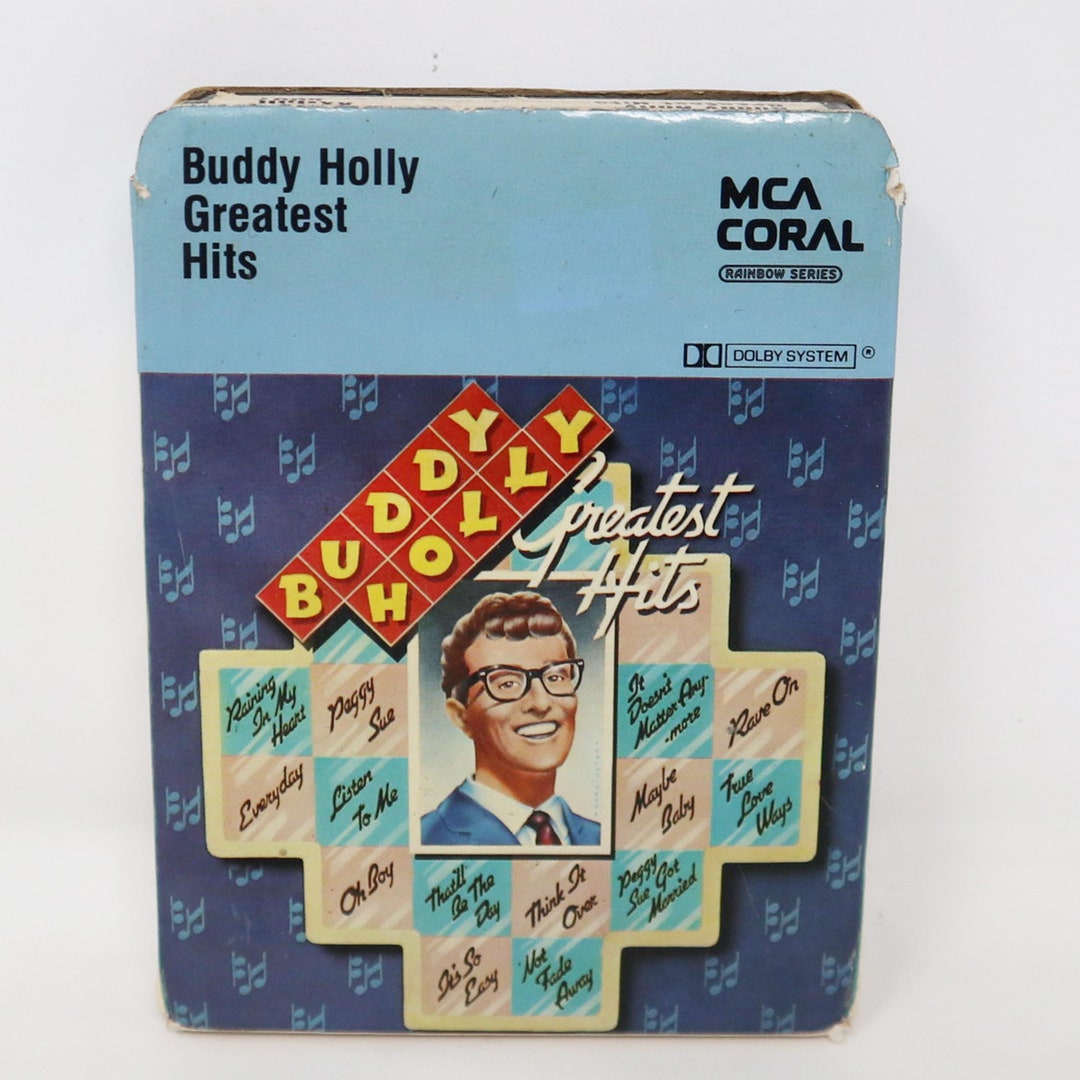 Vintage 1974 70s MCA Coral Buddy Holly - Greatest Hits 8-track Tape ...