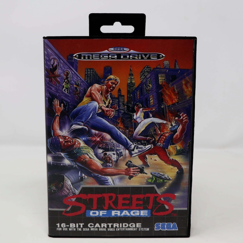 Vintage 1991 90s Sega Mega Drive Megadrive Streets of Rage 16-bit ...