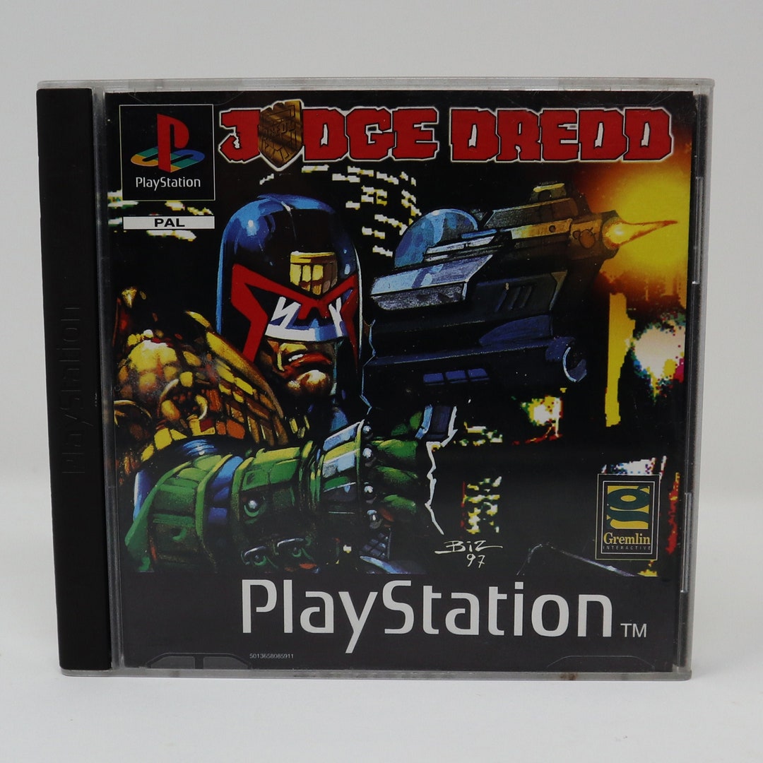 Vintage 1997 90s Playstation 1 PS1 Judge Dredd Video Game Pal Version 1 ...