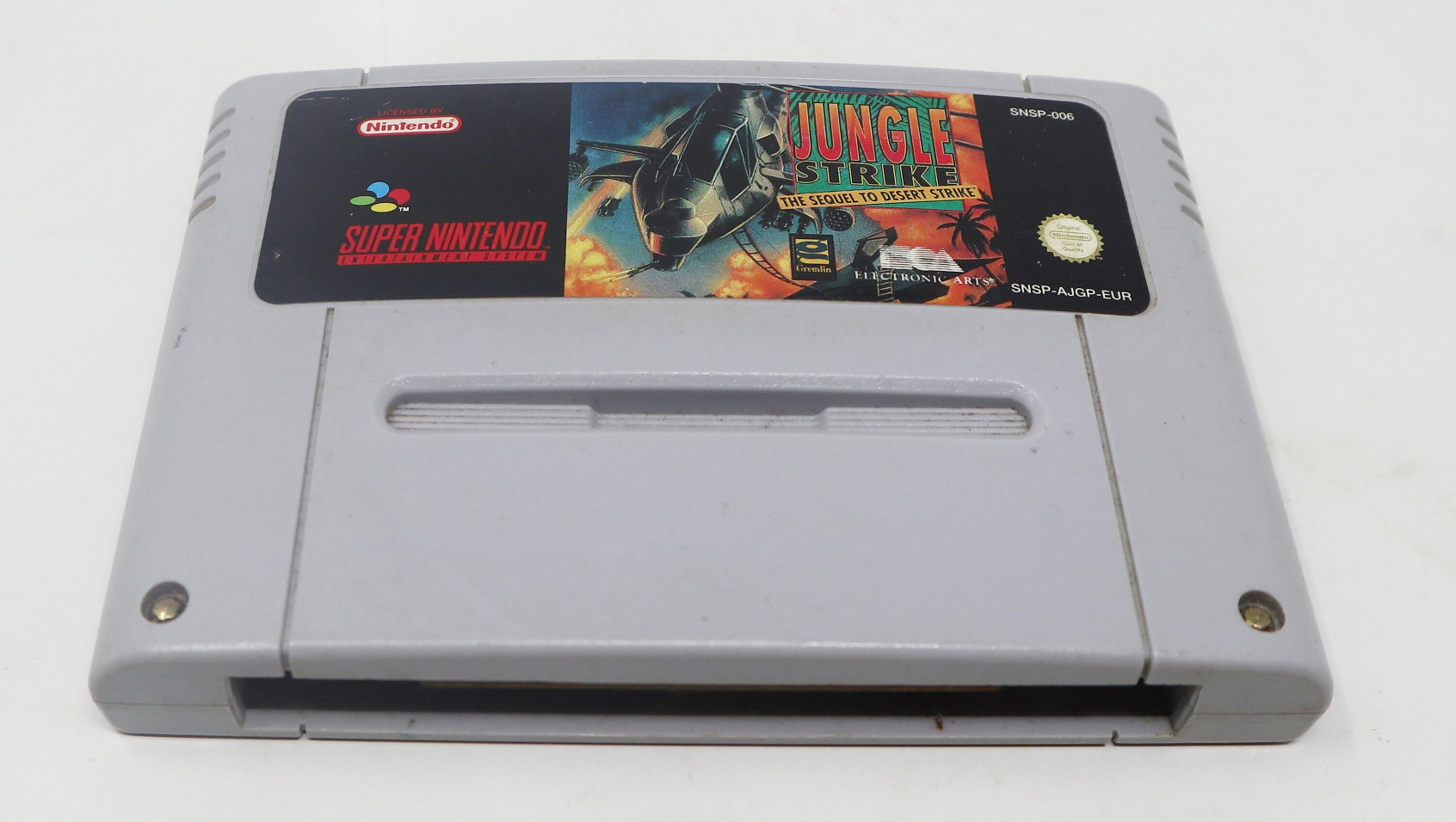 Vintage 1990s Super Nintendo Entertainment System SNES Jungle Strike ...