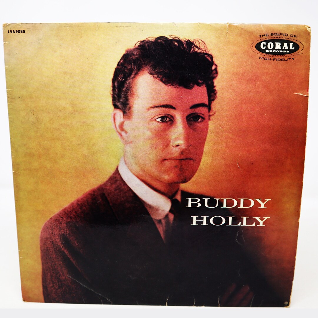 Vintage 1958 50s Coral Records Buddy Holly - Buddy Holly 12" LP Album ...