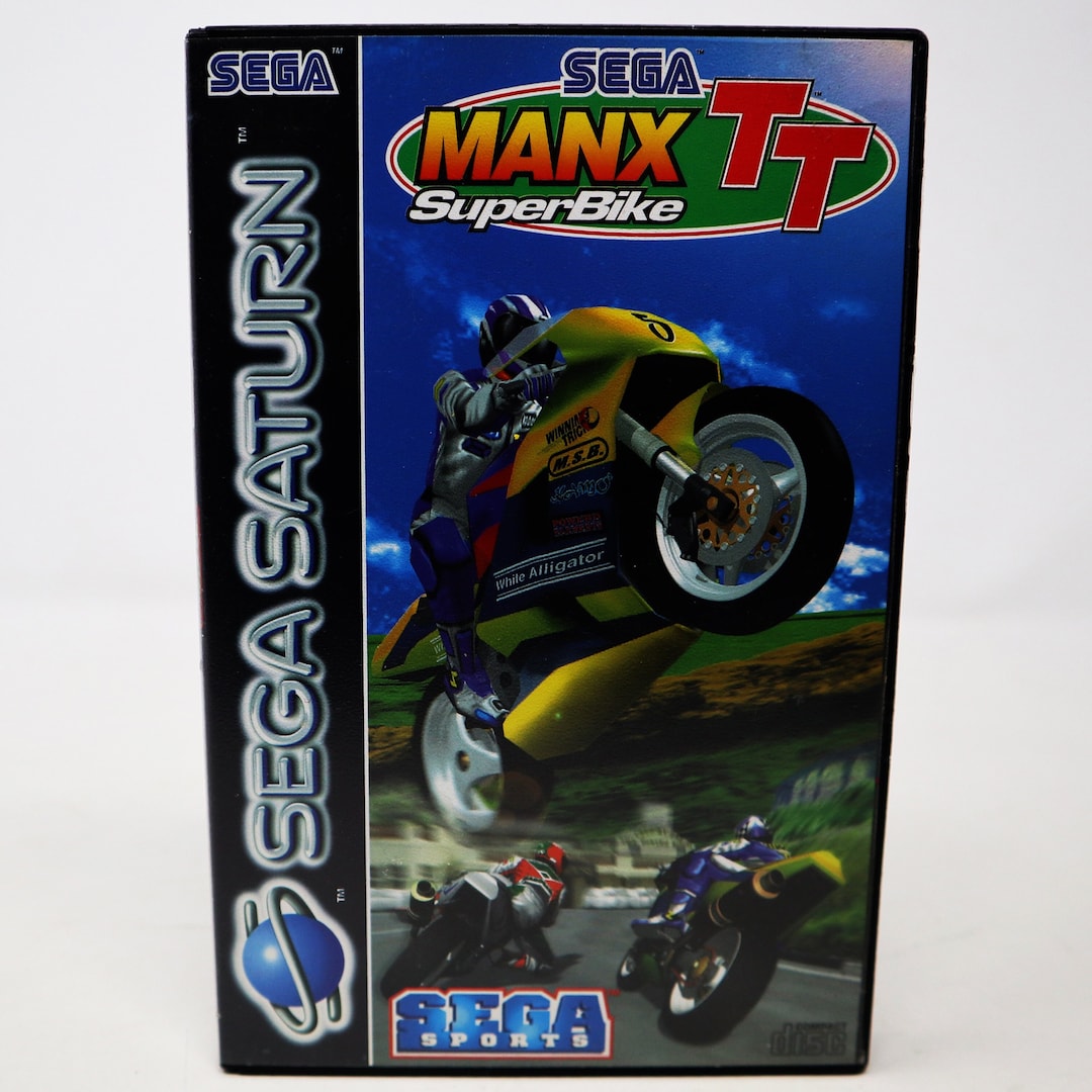 Vintage 1995 90s Sega Saturn Manx TT Superbike Video Game Pal & French ...
