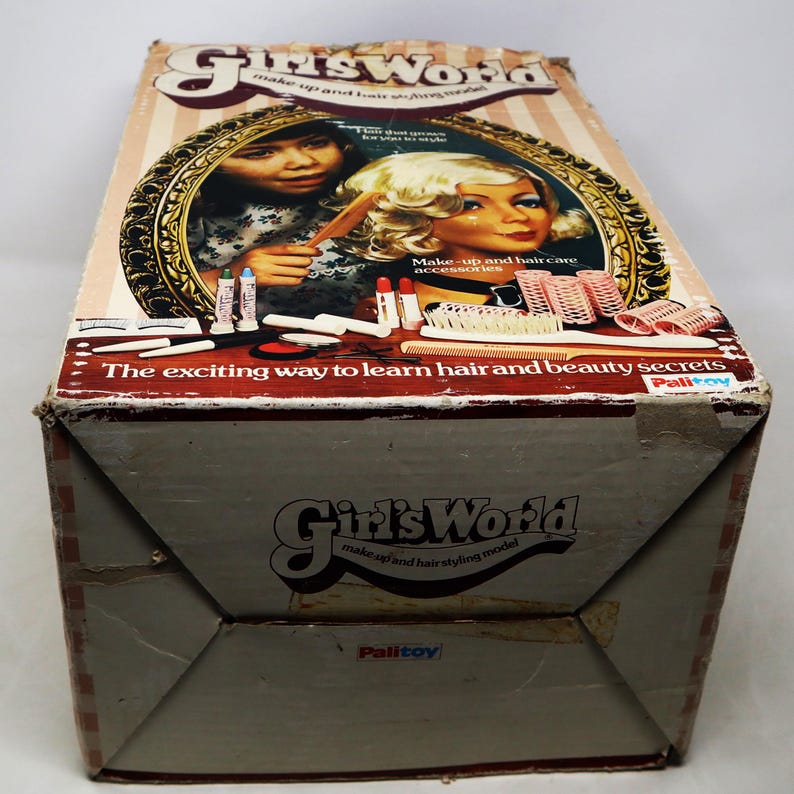 Vintage 1970s 70s Palitoy Girl's World Make-up and Hair Styling Model ...