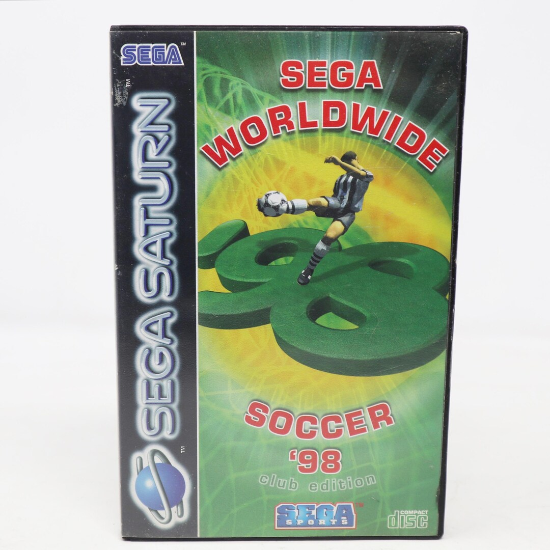 Vintage 1997 90s Sega Saturn Sega Worldwide Soccer '98 Club Edition ...