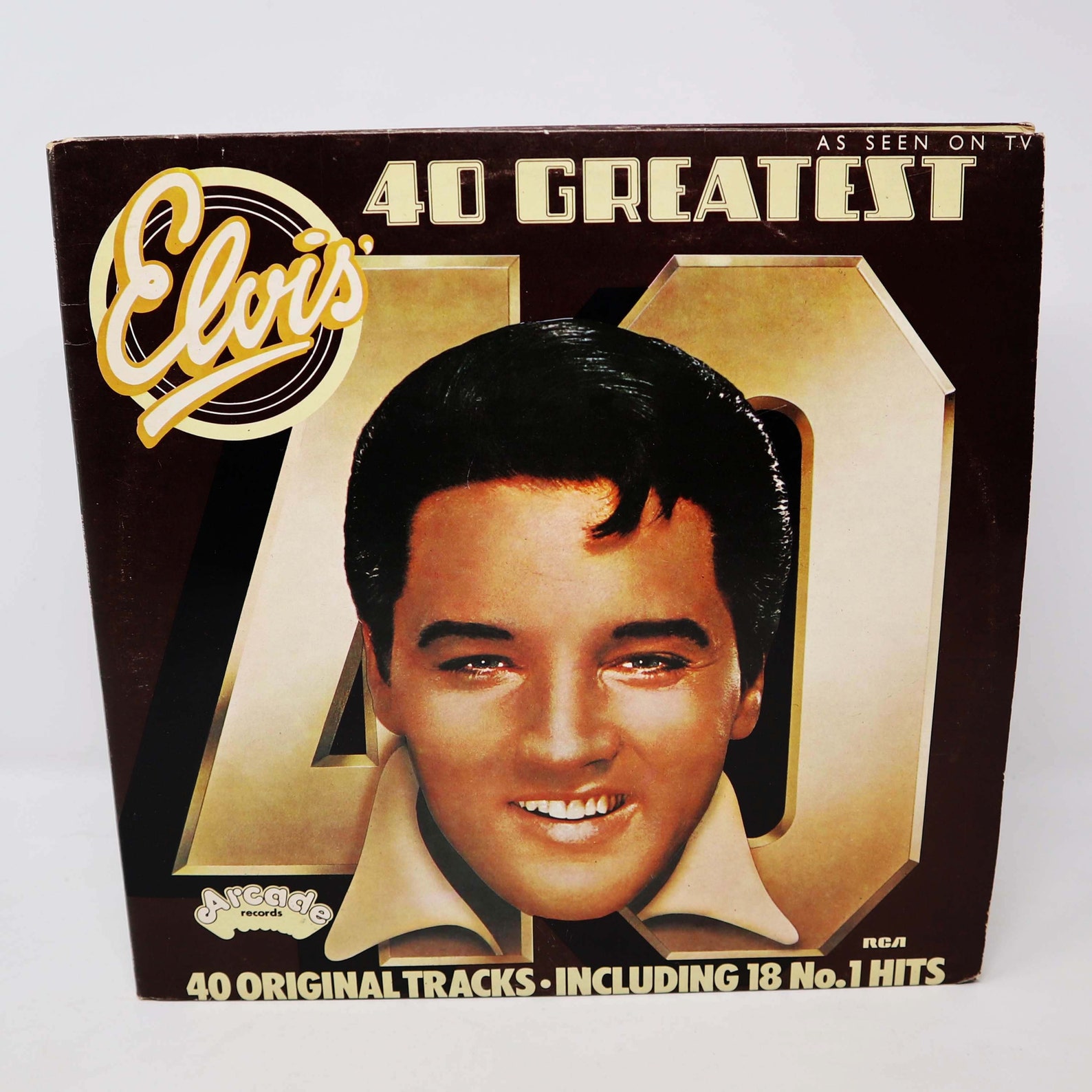 Vintage 1970s Arcade Records RCA Elvis Presley - 40 Greatest Hits ...