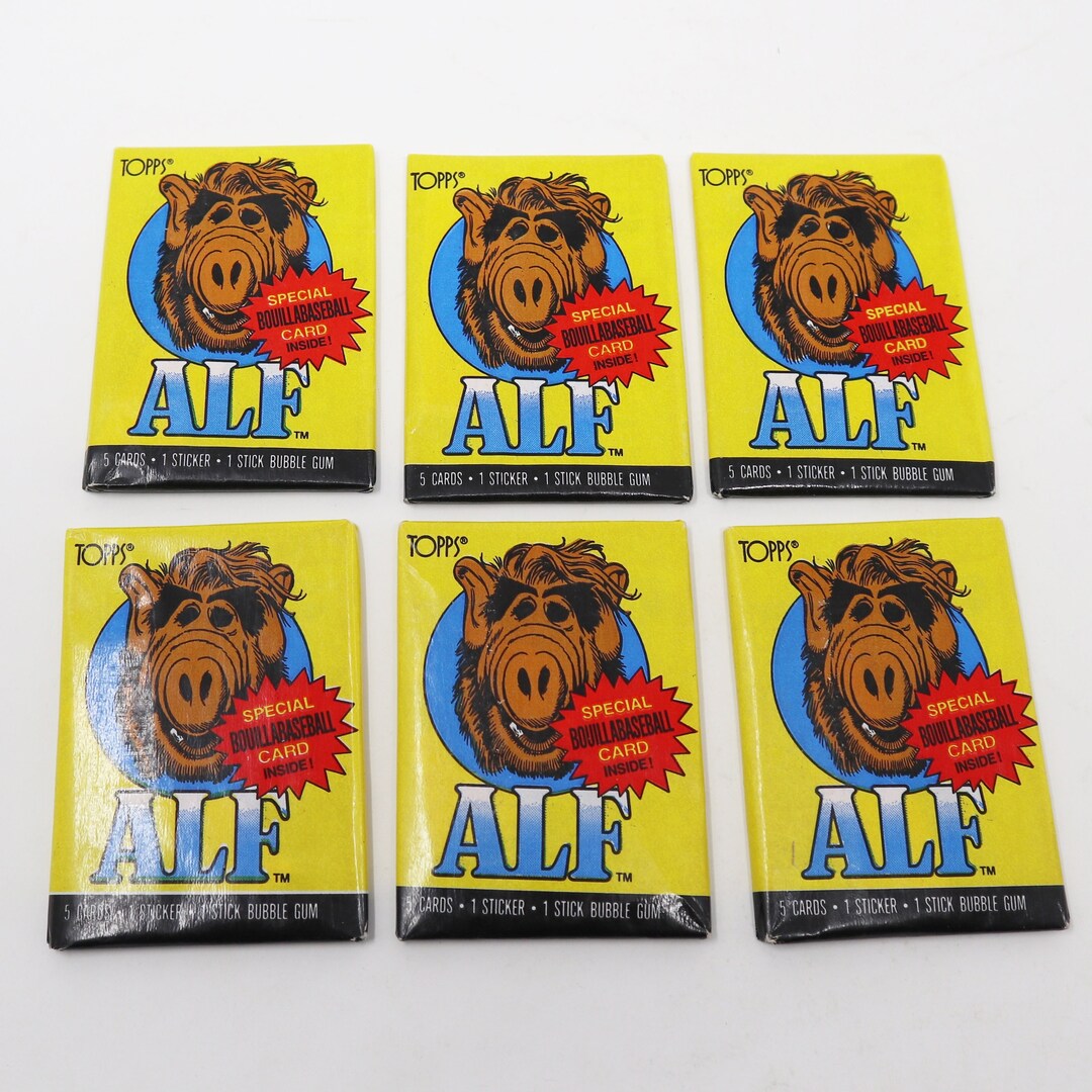 Vintage 1987 80s TOPPS Alf Series 1 Trading Cards Stickers Bubble Gum ...