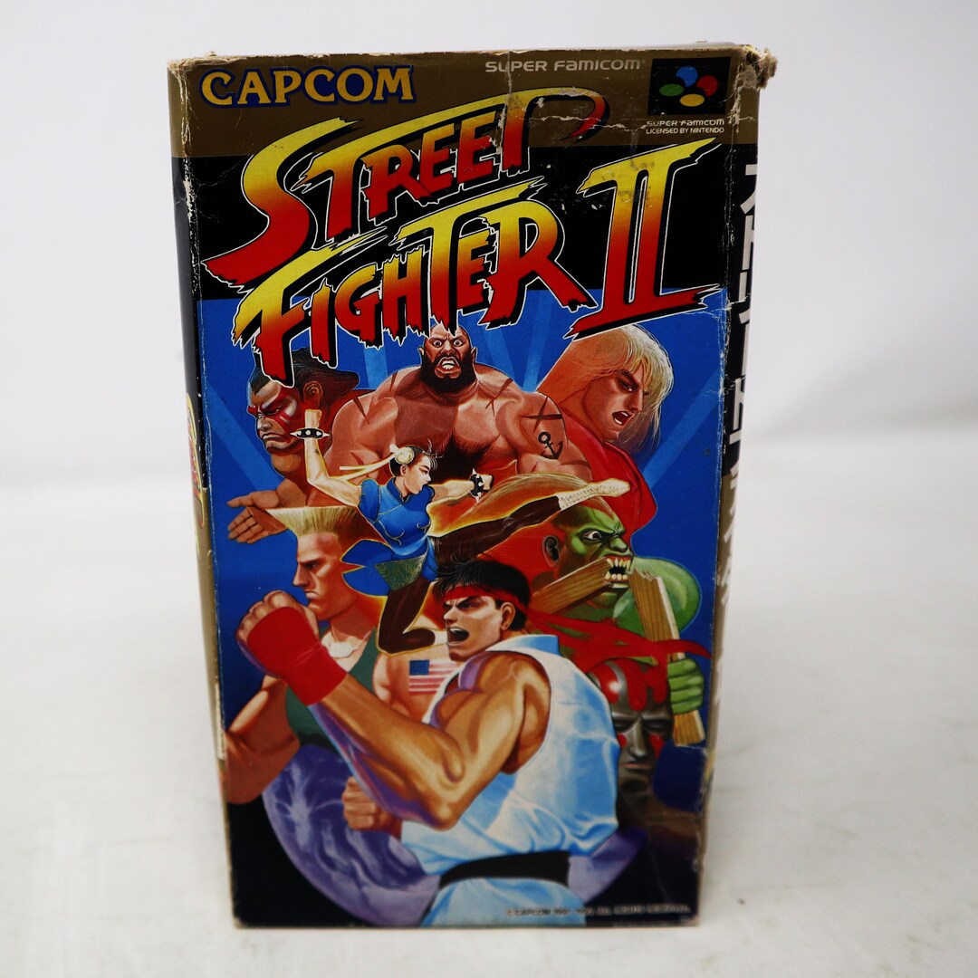 Vintage 1993 90s Capcom Nintendo SNES Super Famicom Street Fighter II 2 ...