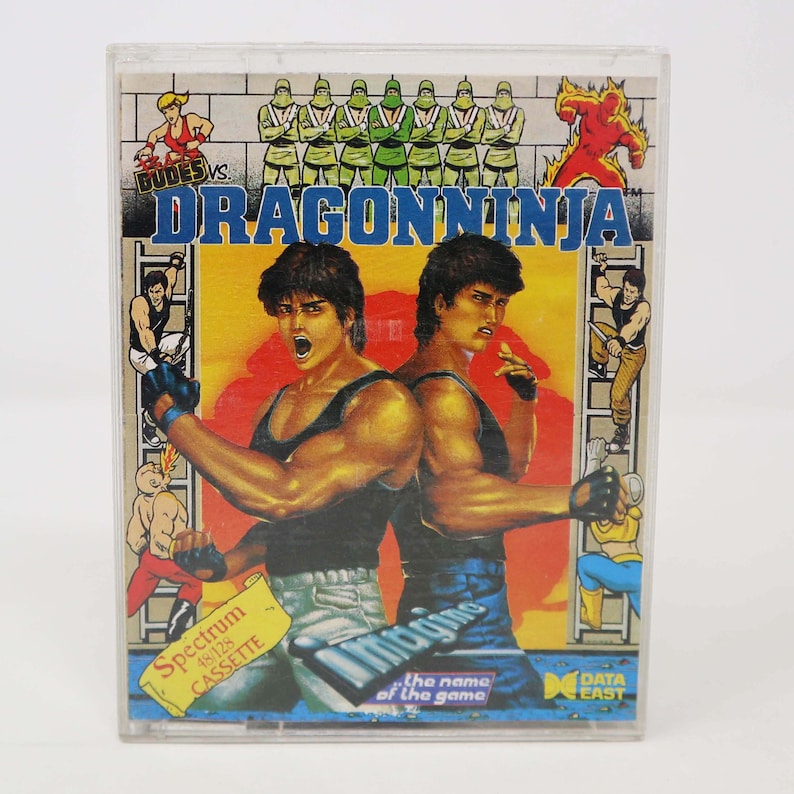 Vintage 1988 80s Spectrum 48K 128K Bad Dudes Vs. Dragon Ninja Cassette ...