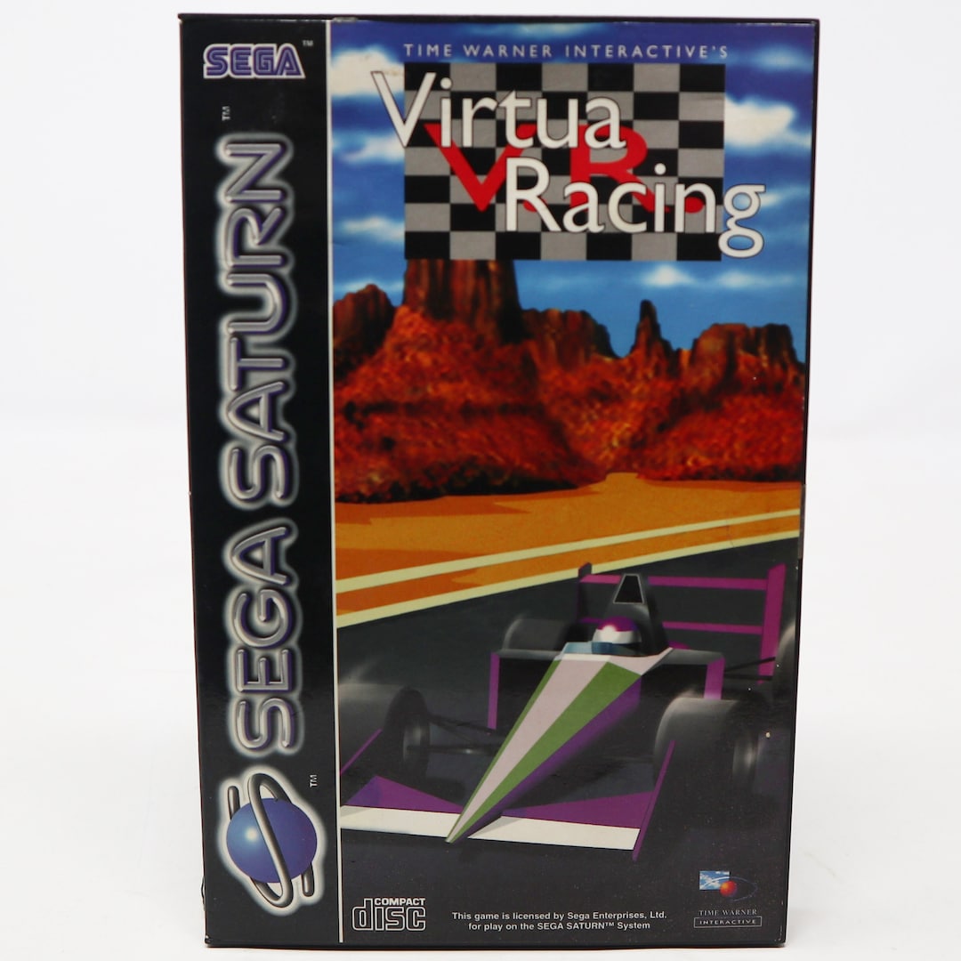 Vintage 1995 90s Sega Saturn VR Virtua Racing Video Game Pal & French ...