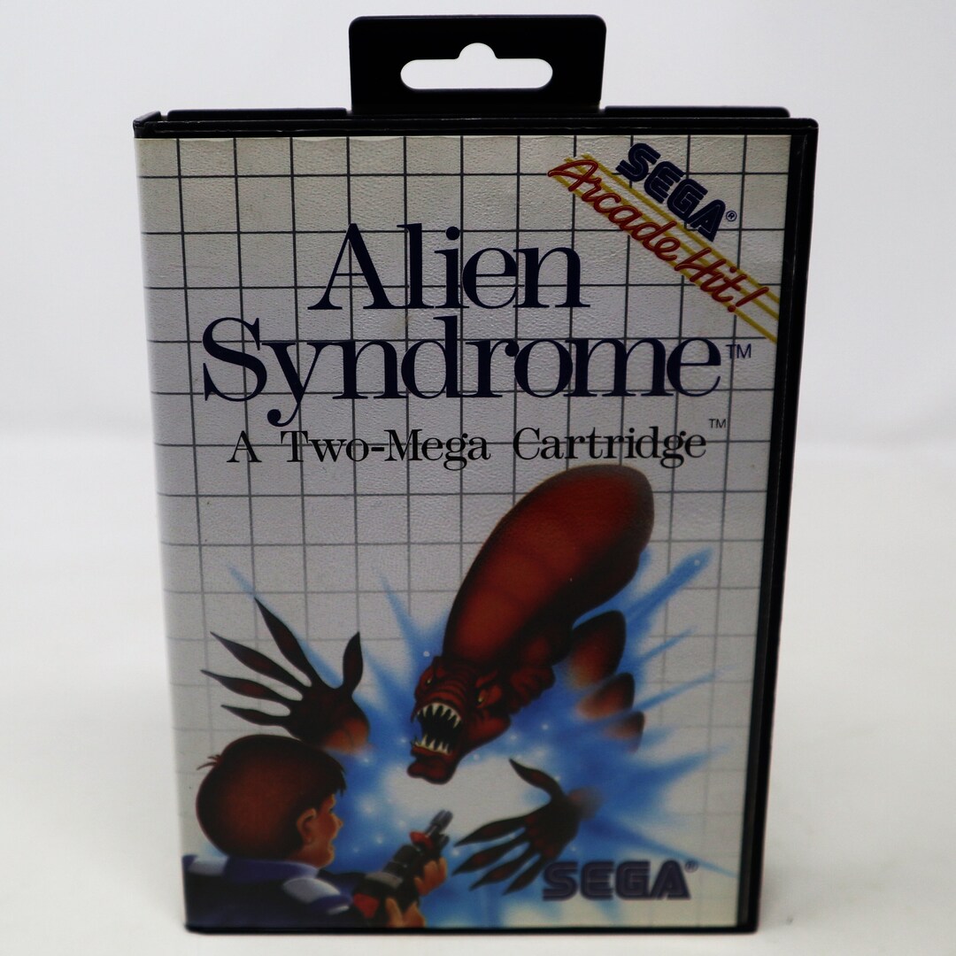 Vintage 1988 80s Sega Master System Alien Syndrome A Two-mega Cartridge ...