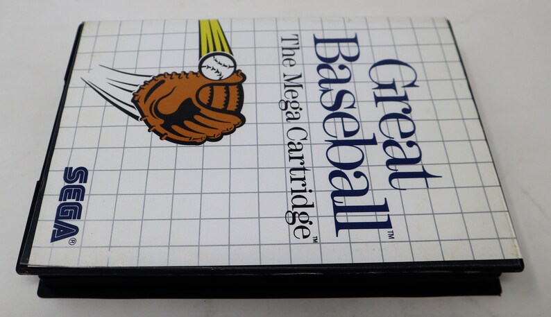 Vintage 1987 80s Sega Master System Great Baseball the Mega Cartridge ...