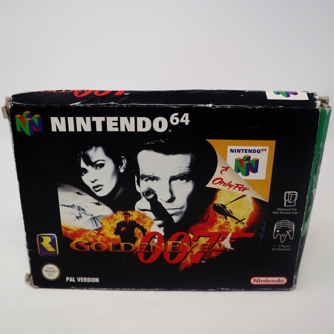 Vintage 1997 90s Nintendo 64 N64 Goldeneye Golden Eye 007 James Bond ...