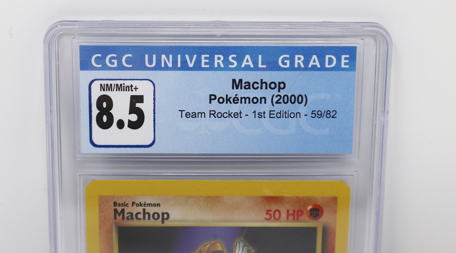 Vintage 2000 Nintendo Pokemon Machop Team Rocket 1st Edition 59/82 ...