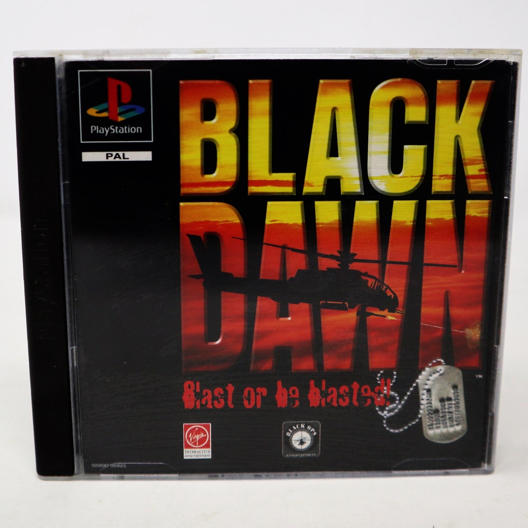 Vintage 1996 90s Playstation 1 PS1 Black Dawn Video Game Pal Version 1 ...
