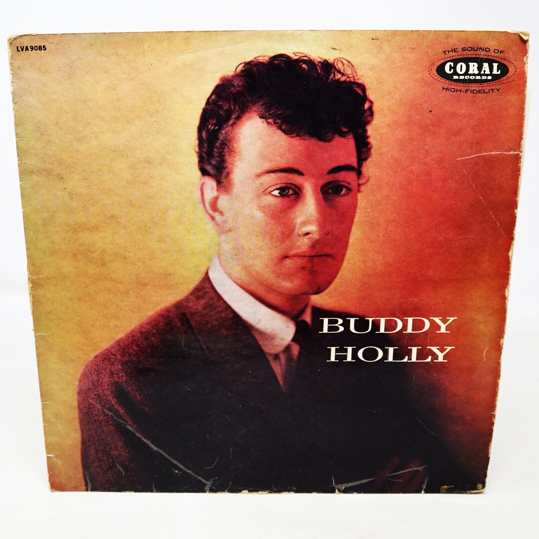 Vintage 1958 50s Coral Records Buddy Holly - Buddy Holly 12" LP Album ...