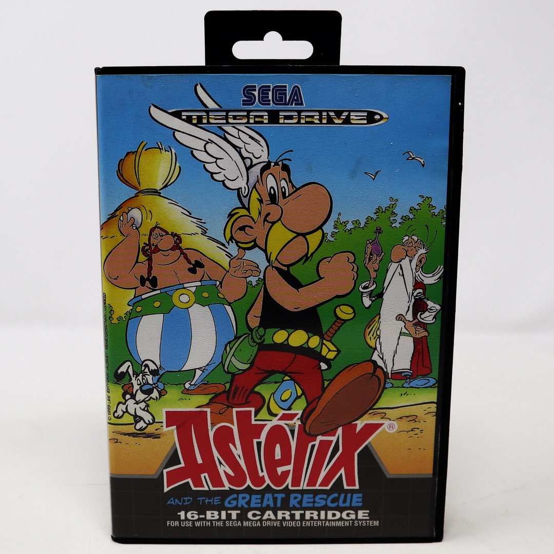 Vintage 1993 90s Sega Mega Drive Megadrive Asterix and the Great Rescue ...