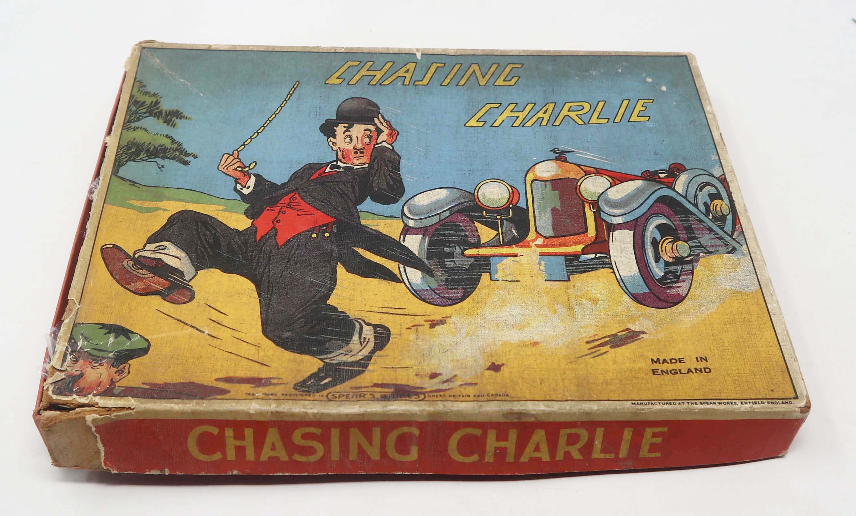 Vintage 1938 30s Spears Chasing Charlie Charlie Chaplin Board Game Made ...