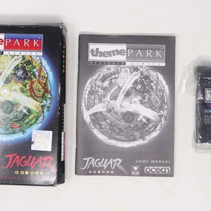 Vintage 1995 90s Atari Jaguar Theme Park Designer Series Video Game 64-bit Interactive ...