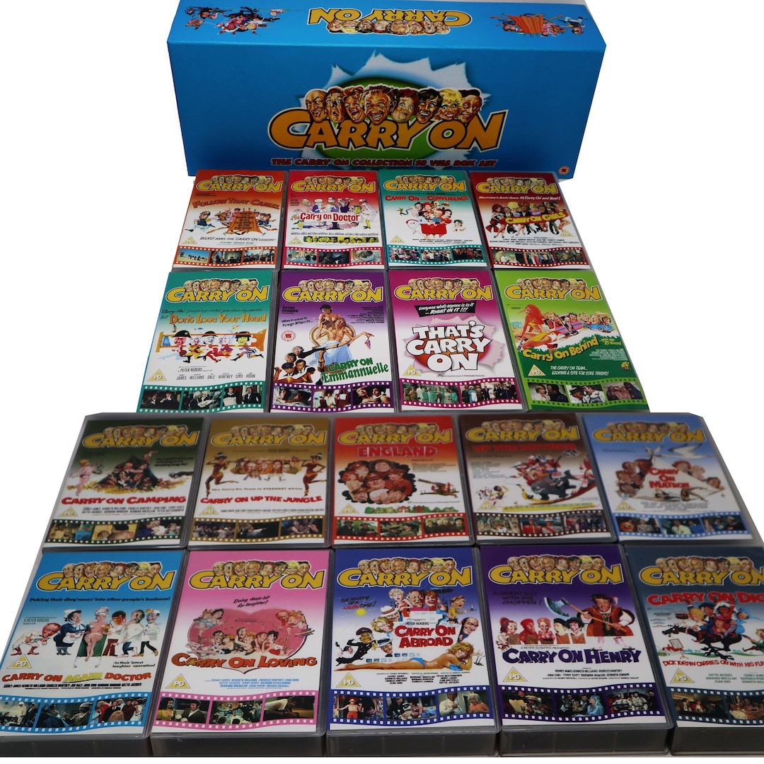 Vintage Carry on the Carry on Collection Films Movies 18 VHS Video ...