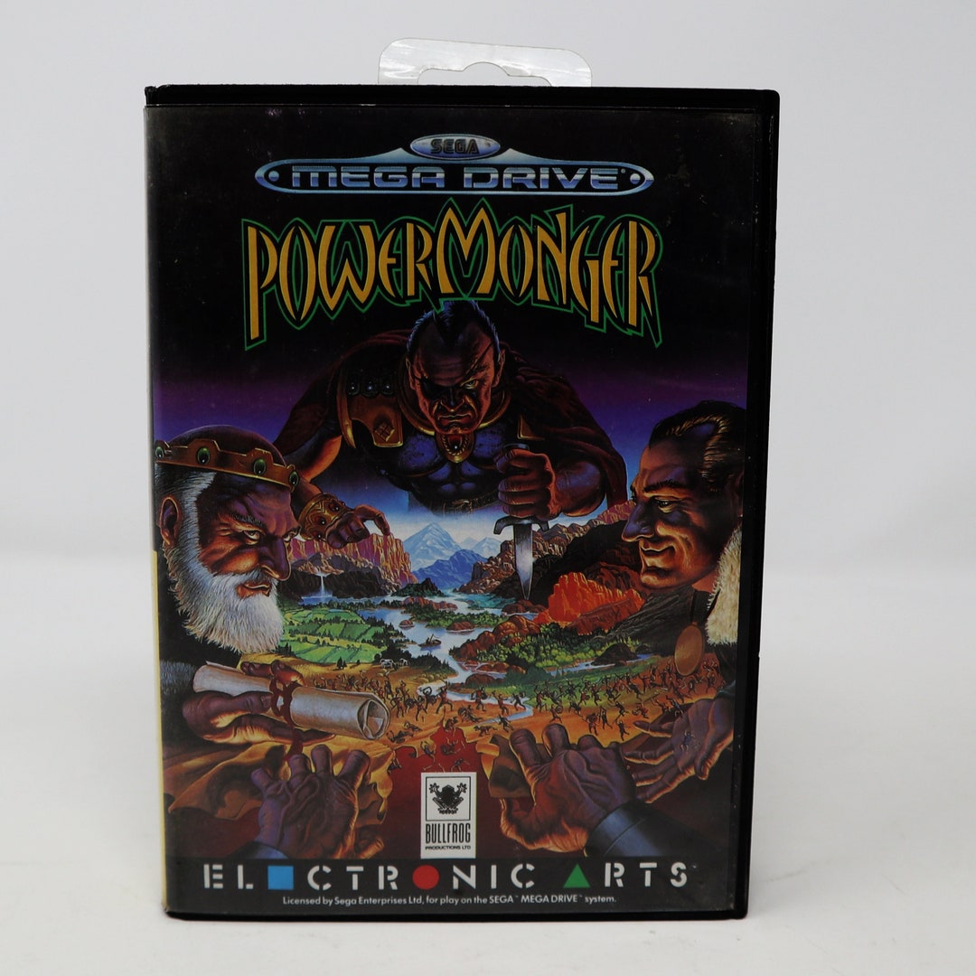 Vintage 1992 90s Sega Mega Drive Megadrive Genesis Power Monger 16-bit ...