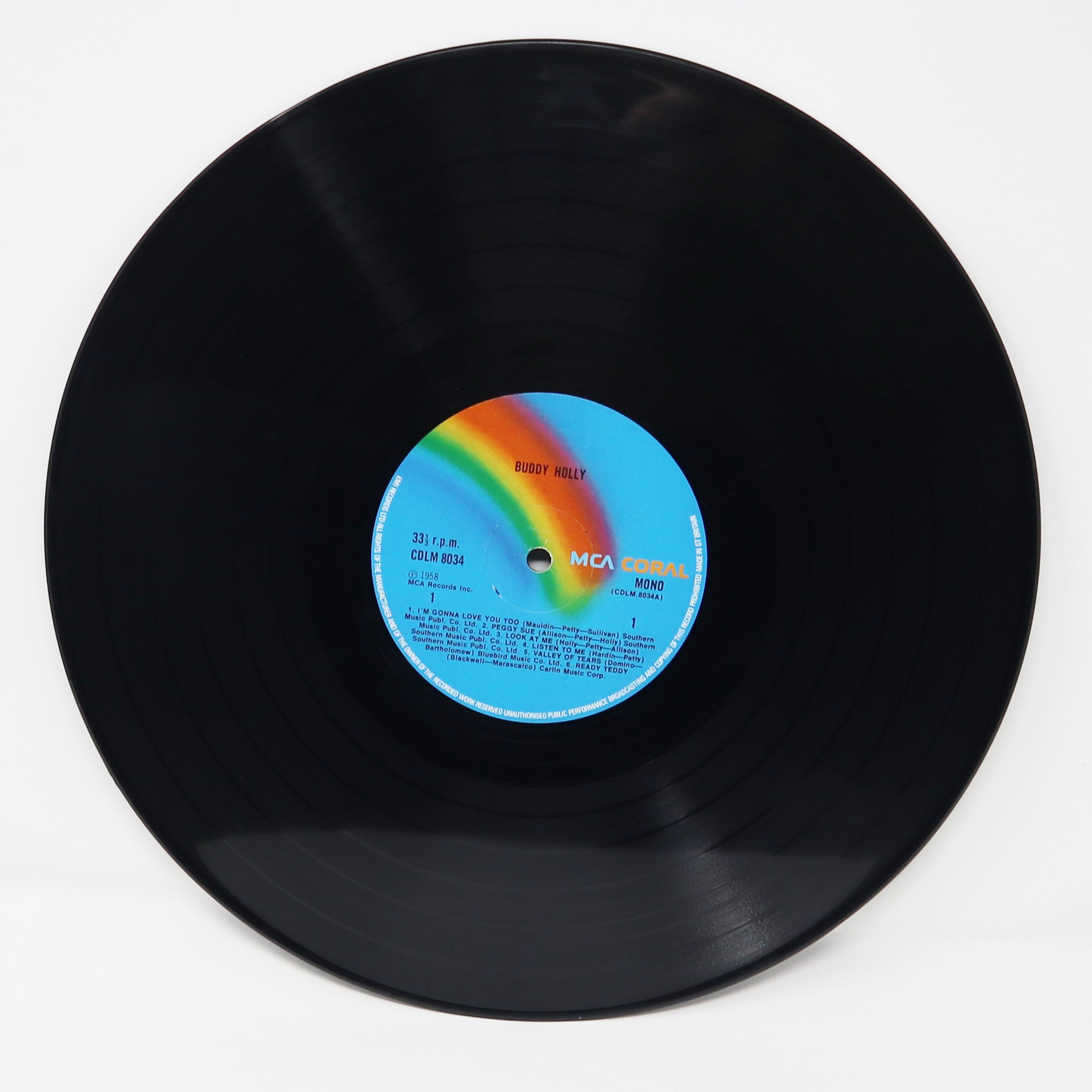 Vintage 1975 70s MCA Coral Records Rainbow Series Buddy Holly - Buddy ...