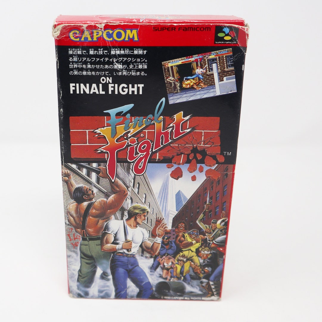 Vintage 1990 Capcom Nintendo Super Famicom SNES Final Fight Cartridge ...