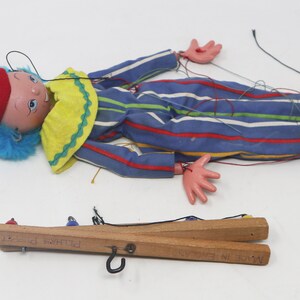 Vintage Pelham Puppets Clown (SS) Hand Made Puppet Marionette (needs ...