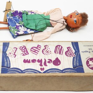 Vintage Pelham Puppets Gypsy Girl LS Hand Made Simple Dancing Wooden ...