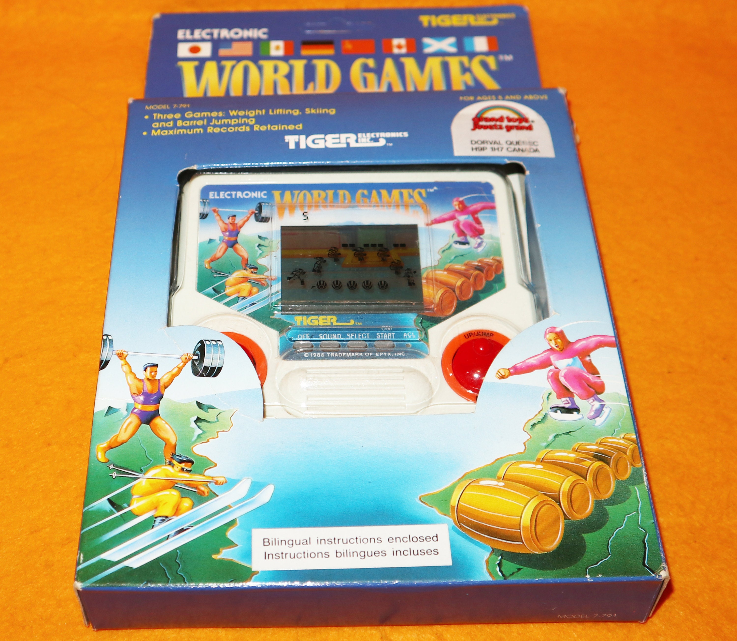 Vintage 1989 80s Tiger Electronic World Games Handheld LCD | Etsy